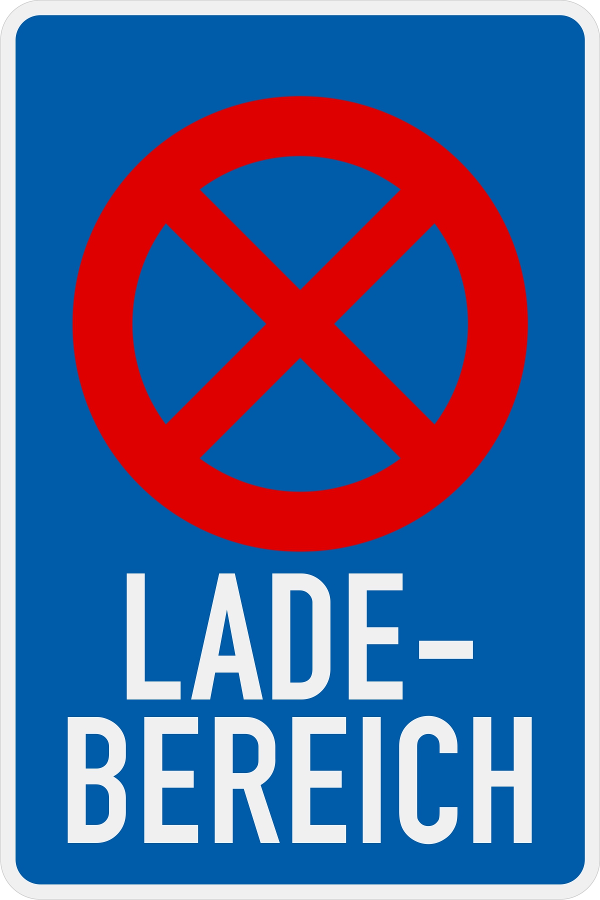 Verkehrszeichen Ladebereich / Ladezone